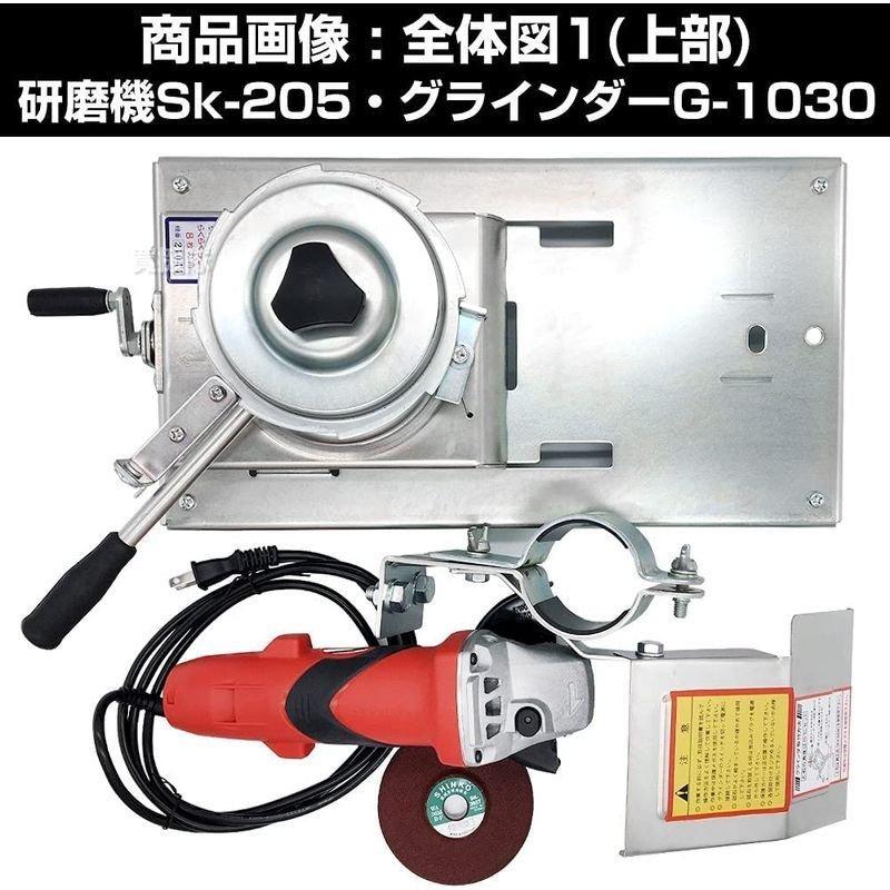 新興工業 らくらくケンマ SK-205 8枚刃専用研磨機 研磨機 グラインダー付き : セオリーヤフーショップ - 通販 - Yahoo!ショッピング