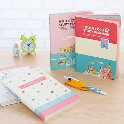 韓国雑貨 Hello coco study planner ver.3[スタディプランナー]｜文房具｜かわいい｜お土産｜スケジュール帳｜13K215021908929 : 創業23周年 韓国 ...