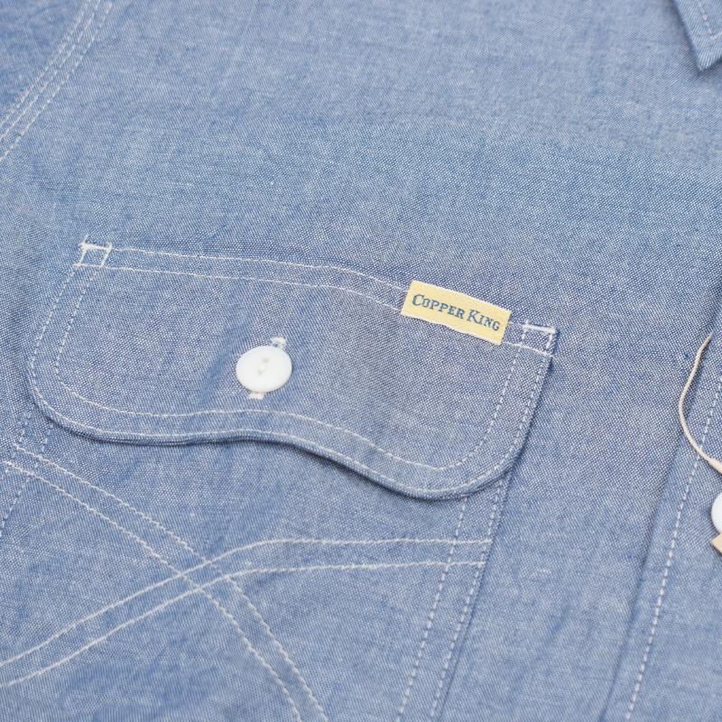 COPPER KING(カッパーキング) CLASSIC WORK CHAMBRAY SHIRTS(復刻 !! クラシックワークシャンブレー ...
