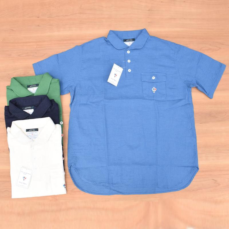 Arvor Maree（アルボーマレー） ARVOR MAREE×SEPTIS(アルボーマレー×SEPTIS Wネーム) SAILOR S/S P/O SHIRTS(セーラーカラー 半袖 ...