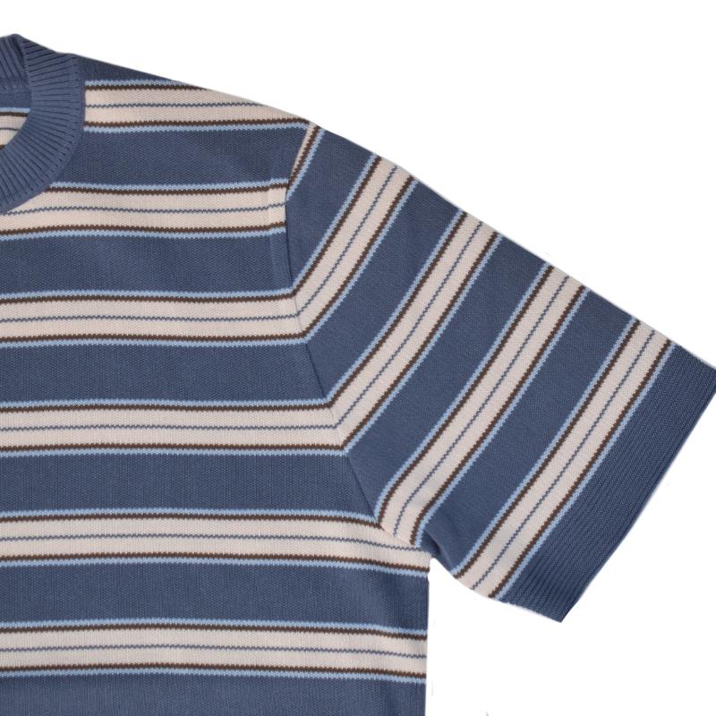 RINASCENTE(リナシェンテ) S/S COTTON KNIT BORDER T-SHIRT (半袖コットンニット ボーダーTシャツ ...