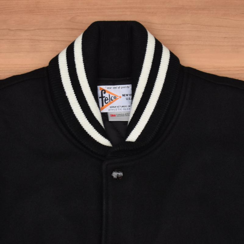 FELCO（フェルコ） SHAWL COLLAR VARSITY JACKET w/QUILT LINING (ショールカラー バーシティー ...