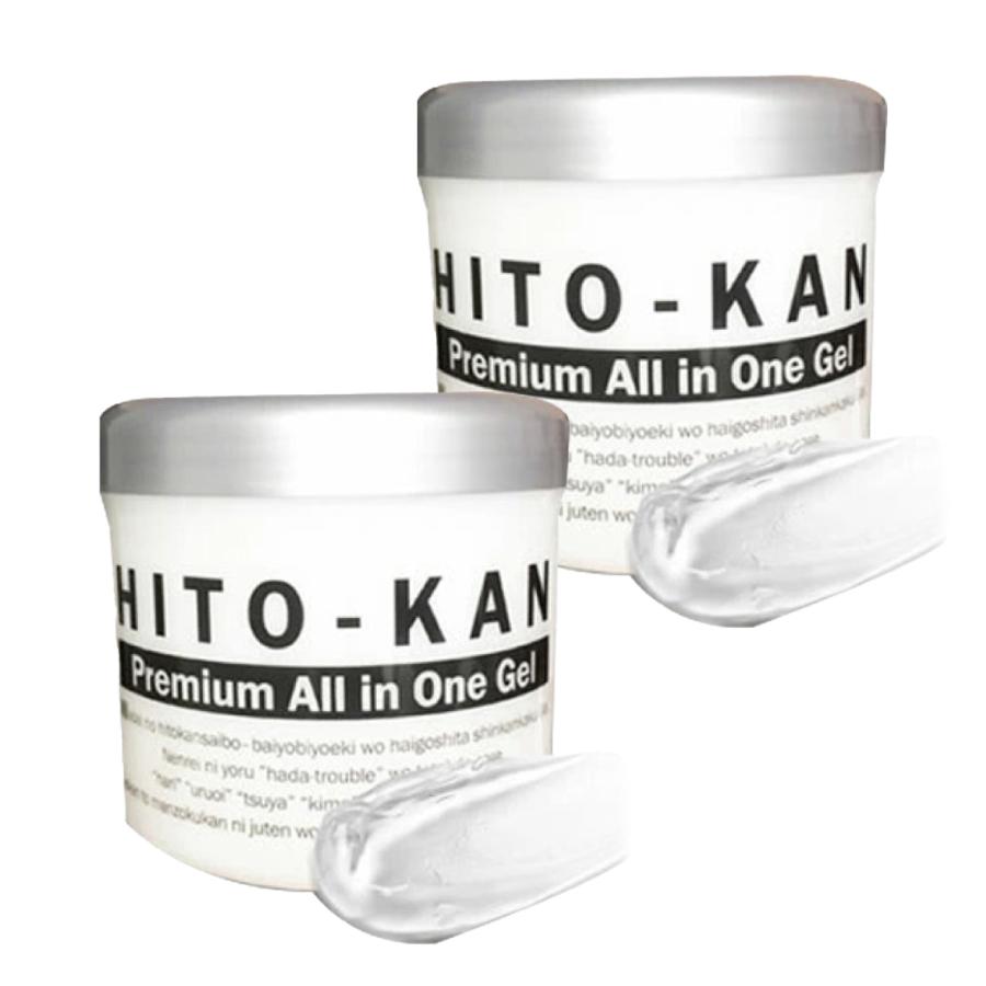 2個セット HITO-KAN オールインワンゲル ジェル ヒト幹細胞培 養美容液配合 プレミアム 270g×1本 (1本で5役 低刺激 人工香料不使用) :155-2:Serenity ...