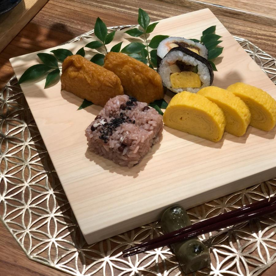 寿司盛台 刺身盛台 木製プレート 料理皿 ヒノキ W248×D248×H25 : Lifeup - 通販 - Yahoo!ショッピング