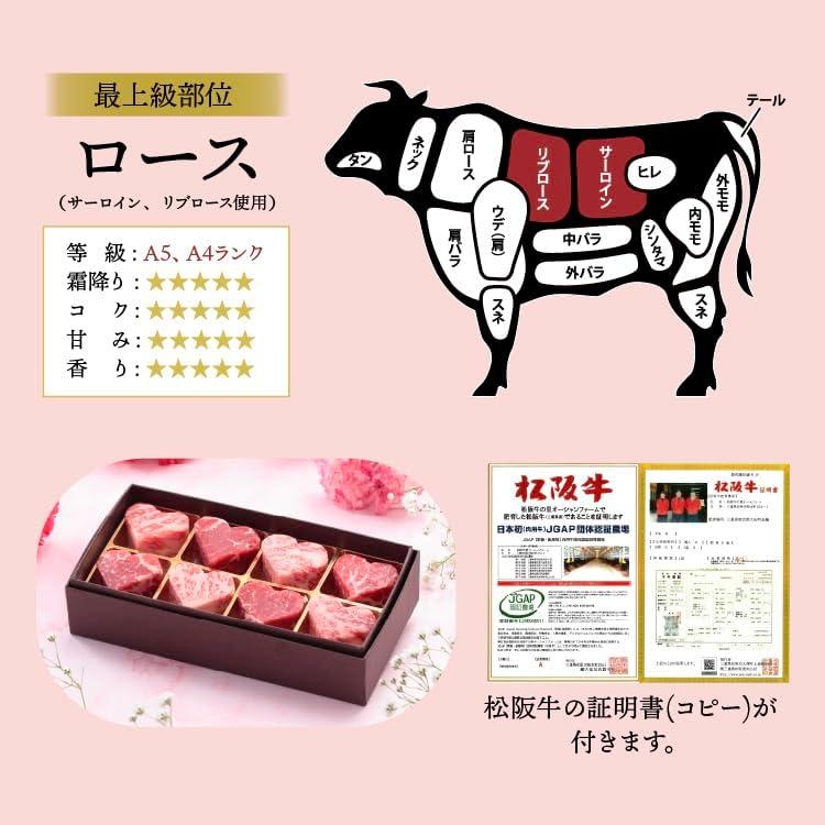 父の日 カード選択可 ギフト プレゼント松阪牛 ミニ ハート型 サーロインステーキ 約104g （約13g×8個） 誕生日 焼肉 赤身 牛肉 : セルジュゲンズオンラインショップ - 通販 ...