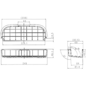 [KI95ワイヤラツクX]LIXIL/INAX キッチン部材 ワイヤーポケット〈KI-95ワイヤーラックの後継品〉 : 設備プラザ - 通販 ...