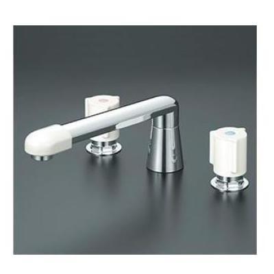 [KM84CU2]KVK 2ハンドル混合栓 ナット接続 : 設備プラザ - 通販 - Yahoo!ショッピング