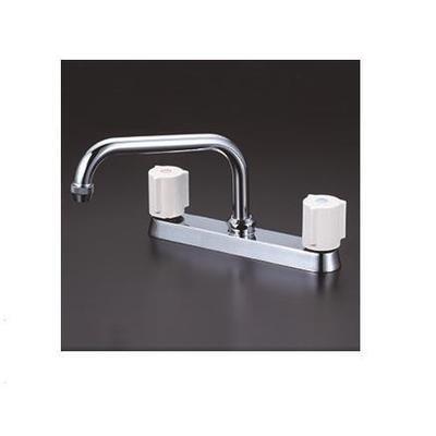 [KM8GN]KVK 水栓金具 キッチン用水栓 2ハンドル混合栓 取付ピッチ204mm 200mmパイプ付〈KM8Gの後継品〉 : 設備プラザ - 通販 - Yahoo!ショッピング