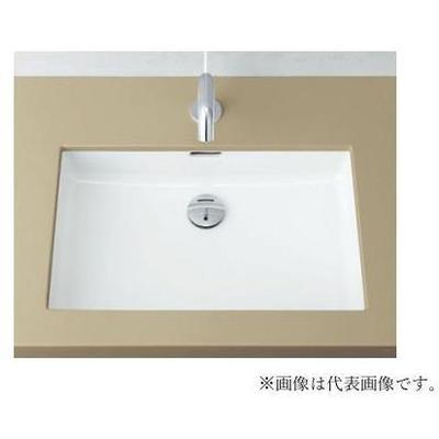 [L-2250+LF-YE340SY+LF-3VK×2+LF-WN7SCFL+LF-625K]INAX/LIXIL はめ込み角形洗面器 アンダーカウンター式 シングルレバー混合水栓 壁給水・床 ...