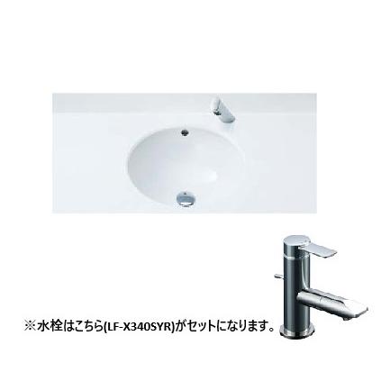 [L-2260+LF-X340SYR+LF-3VK×2+LF-260SAC+LF-625K]INAX/LIXIL はめ込み円形洗面器セット 床排水 : l-2260-lf-x340syr-lf ...
