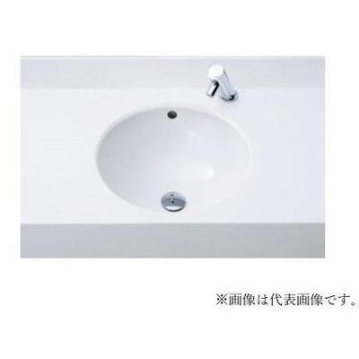 [L-2260+LF-YE340SY+LF-3VK×2+LF-WN7SCFL+LF-625K]INAX/LIXIL はめ込み円形洗面器 アンダーカウンター式 シングルレバー混合水栓 壁給水・床 ...