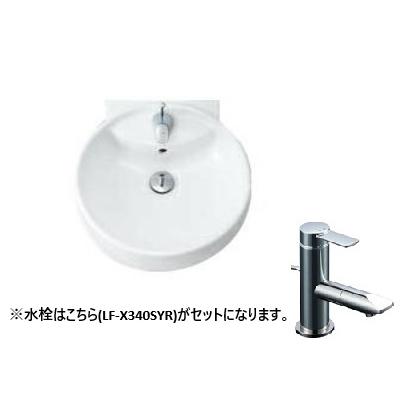 INAX [L-543FC+LF-X340SYR+LF-3V(55)K×2+LF-7SALC+A-4827]INAX/LIXIL 丸形洗面器セット 床排水 : 設備プラザ - 通販 ...