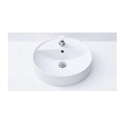 [L-2848FC+AM-330TCV1+LF-105PAL+A-6224+A-4827]INAX/LIXIL 円形洗面器 ベッセル式 自動水栓 AC100V仕様 壁給水+壁排水 Pトラップ ...