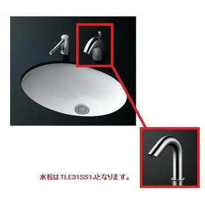 [L531+TLE31SS1J+TLK07S04JA+TLDP2105JA]TOTO カウンター式洗面器 アンダーカウンター式 台付自動水栓 ...