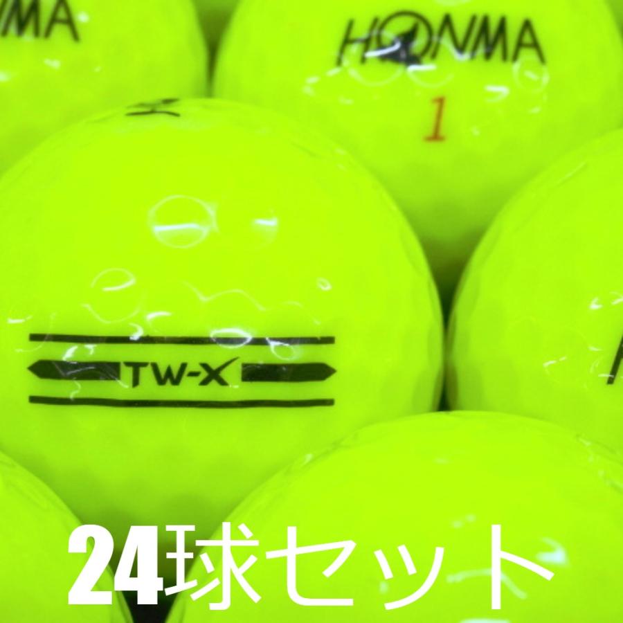 送料無料 ロストボール HONMA 2021 TW-X イエロー 24球セット 中古 Aランク 特選 ホンマ 高い飛距離性能とスピン性能を発揮 スピードコア3ピース ゴルフボール : a-hm ...