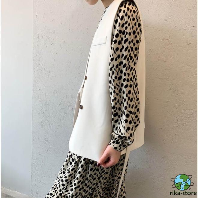 ジレ ベスト レディース トップス アウター サマージャケット ノースリーブ 羽織り ジレ ジレンチ カジュアル ロングベスト 着回し 大きいサイズ : ml0508-mj121 : リカ ...