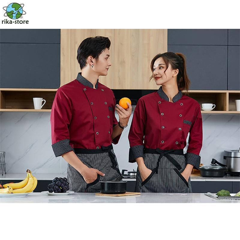コックコート メンズ レディース 男女兼用 コック服 調理服 半袖 七分袖 コックシャツ ユニフォーム 制服 レストラン 厨房 ケーキ屋 :ml0508-xia103:リカストア - 通販 ...