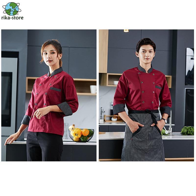 コックコート メンズ レディース 男女兼用 コック服 調理服 半袖 七分袖 コックシャツ ユニフォーム 制服 レストラン 厨房 ケーキ屋 :ml0508-xia103:リカストア - 通販 ...