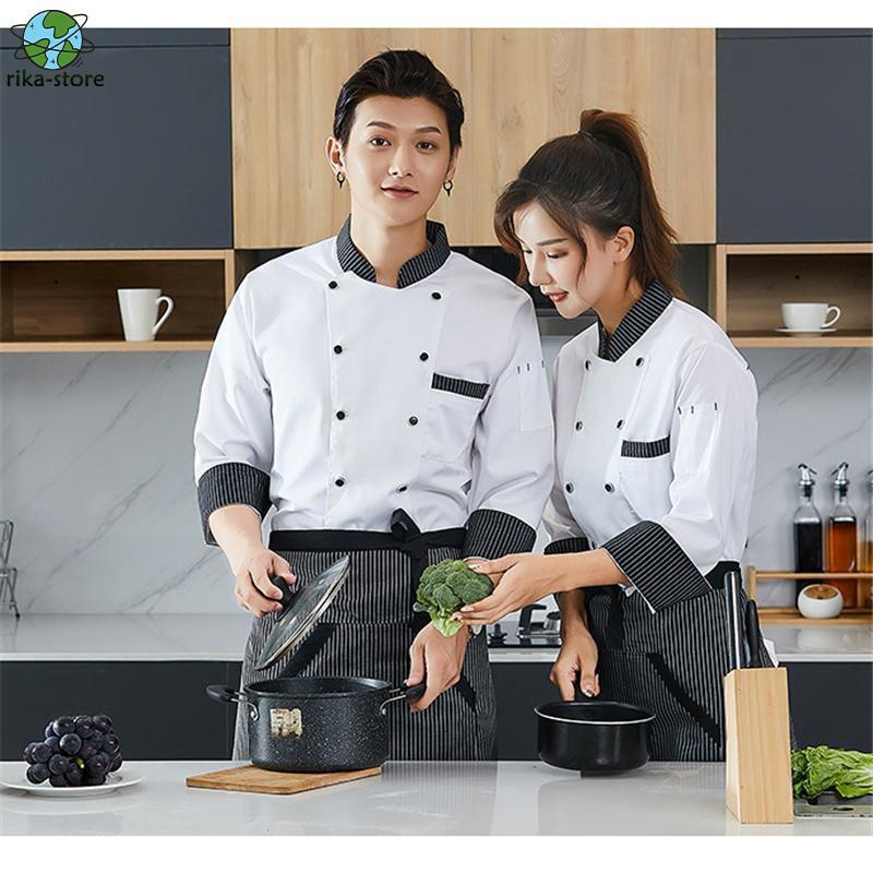 コックコート メンズ レディース 男女兼用 コック服 調理服 半袖 七分袖 コックシャツ ユニフォーム 制服 レストラン 厨房 ケーキ屋 :ml0508-xia103:リカストア - 通販 ...