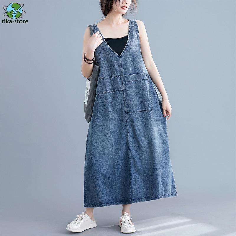 デニムスカート レディース ワンピース ジャンパースカート ボトムス Vネック 体型カバー 通勤 大人 上品 大きいサイズ おしゃれ : ml0508-xia689 : リカストア - 通販 ...