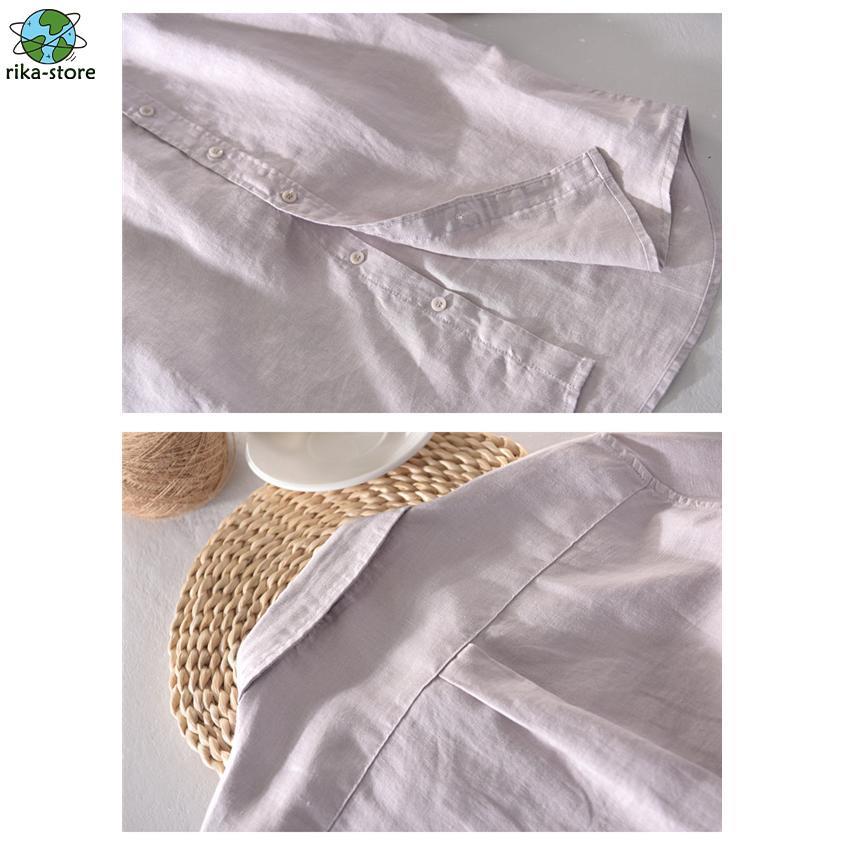 シャツ メンズ リネン カジュアルシャツ ビジネスシャツ 麻シャツ オフィス 秋服 シンプル トップス ロールアップ 長袖 無地 通勤 :ml0508-xia796:リカストア - 通販 ...