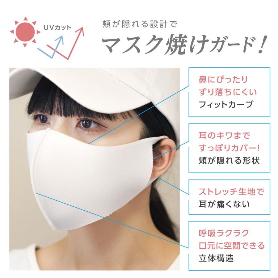 IKplus MA-54 純国産シルク生地 UVカットマスク フェイスカバー C型 B型 UPF50+ 日焼け防止 日本製 肌荒れ 紫外線 吸水速乾 冷感 UV 涼しい スポーツ 日差し 防止 ...