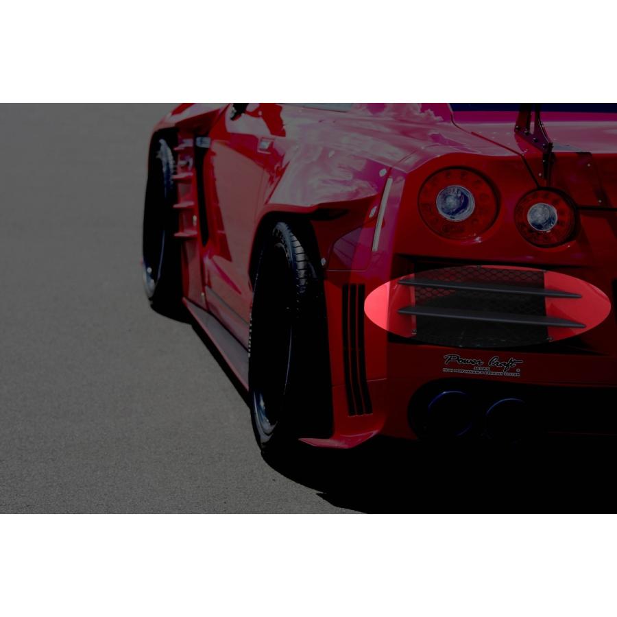 GT-R R35【Abflugリアバンパー用フィンセット 左右4枚（GFRP）】Abflug/アブフラッグ : SFTショッピング - 通販 ...
