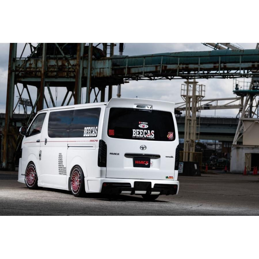 BEECAS/ビーキャス【（F200L）リアウイングver2】200系ハイエース 1〜4型 ナロー 標準ルーフ専用 : SFTショッピング - 通販 - Yahoo!ショッピング