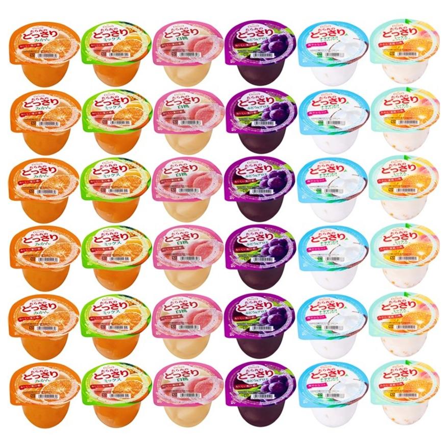 たらみ たらみのどっさり 230g 6種36個 (みかん,ミックス,白桃,ぶどう&アロエ,ナタデココヨーグルト,ミックスヨーグルト 各6個) : SG Line ヤフー店 - 通販 ...