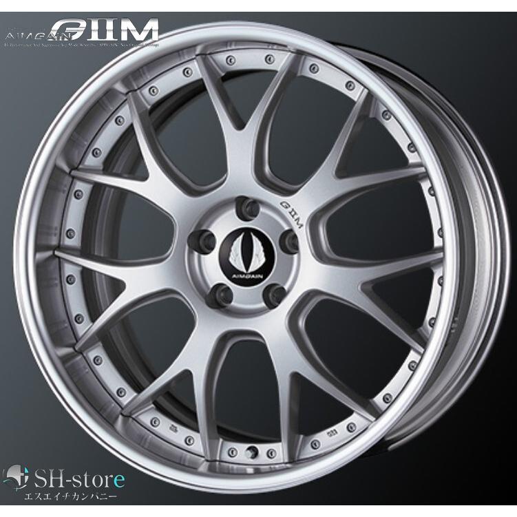 タイヤホイールセットAIMGAIN-GIIM(エイムゲイン2P)G2M 21インチ【厳選輸入245/35R21】20系/30系アルファード ...