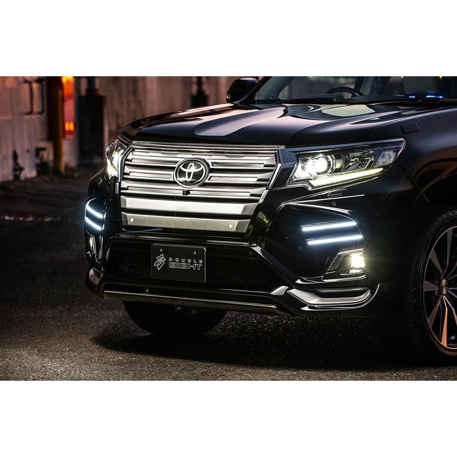 ランドクルーザープラド150系後期【2020/8〜】 ブラックエディション フロントバンパースポイラー未塗装 ダブルエイト(DOUBLE EIGHT/GMG) : エスエイチカンパニー ...