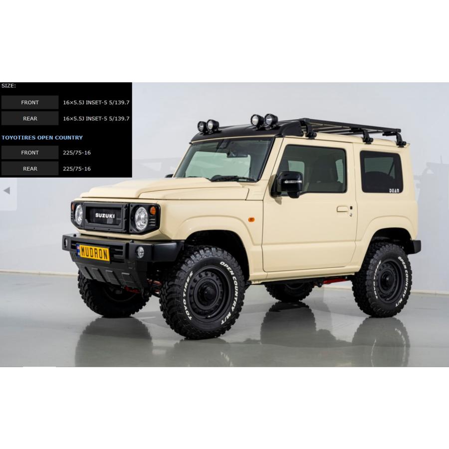 【カスタムサイズに変更可能】ジムニーJB64(マッドクロスレンジャー)16インチ245/75R16・225/75R16・235/70R16・185/85R16etc(タイヤメーカー選べます ...
