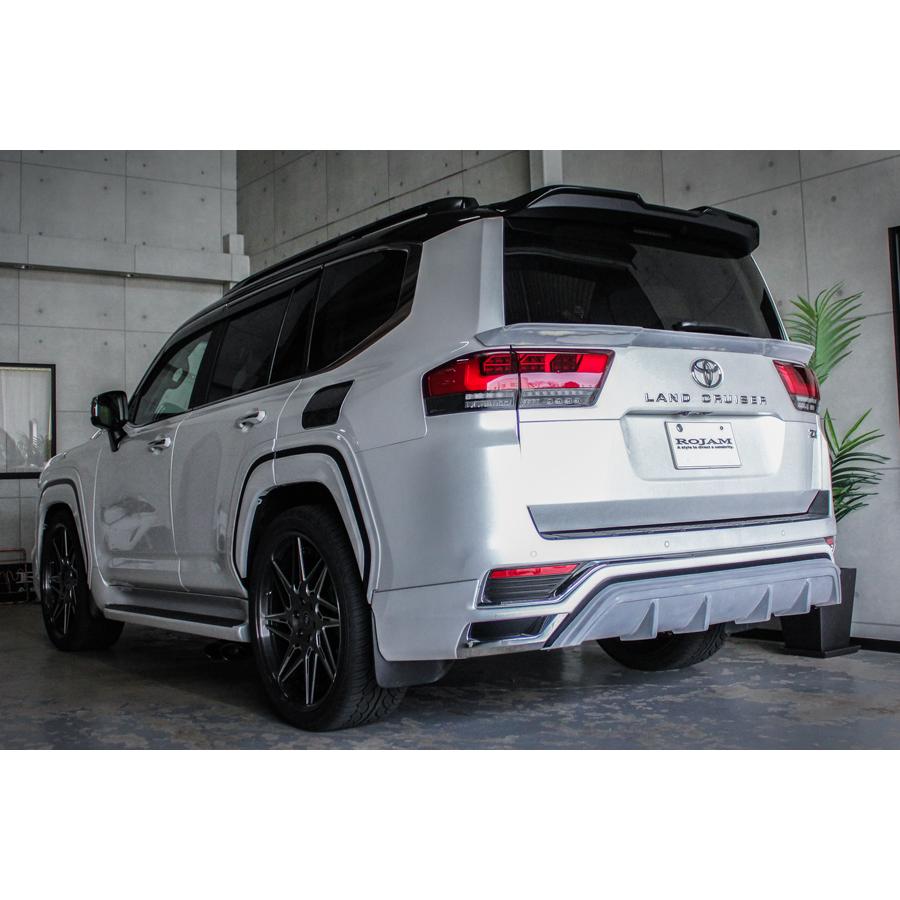 300系ランドクルーザーモデリスタエアロ専用フロントコーナースポイラー未塗装+リアセンタースポイラー未塗装セット【ロジャム/ROJAM】 :rojam-53683:エスエイチカンパニー ...