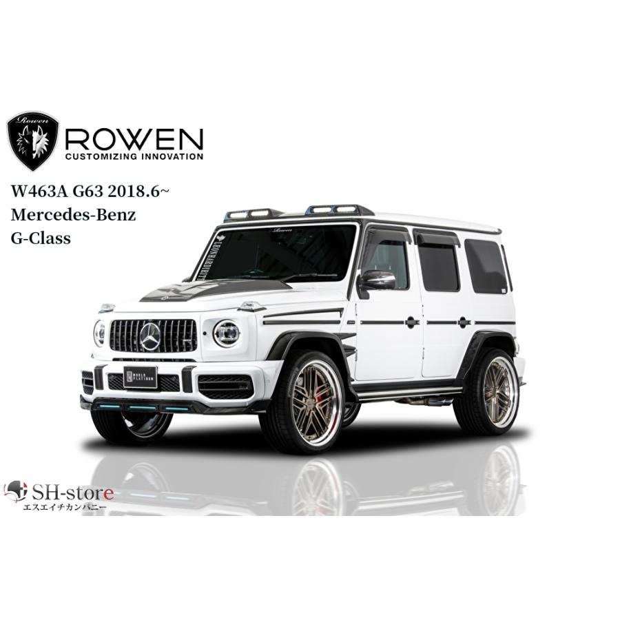 W463A G63 Gクラス(2018.6-)オーバーフェンダーキットカーボン製/フロント・リアフェンダーパネル/フェンダーエクステンション【ROWEN/ロエン】 :rowen-54194 ...