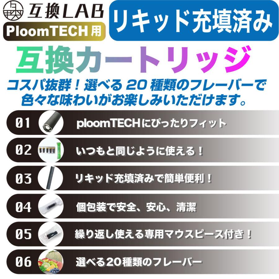 互換LAB プルームテック用 カートリッジ 互換 Ploom TECH用 互換ラボ VAPE ベイプ メンソール ミント 使い捨て リキッド 充填済み たばこカプセル 電子タバコ :cg ...