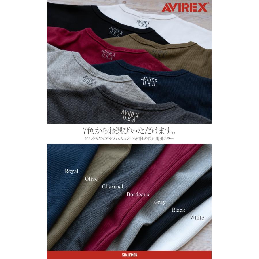AVIREX アビレックス ( Vネック クルーネック 半袖 Tシャツ 限定ハンドタオル付) アヴィレックス 男性 メンズ 定番 プレゼント (品番6143501-V)(品番6143502-C ...