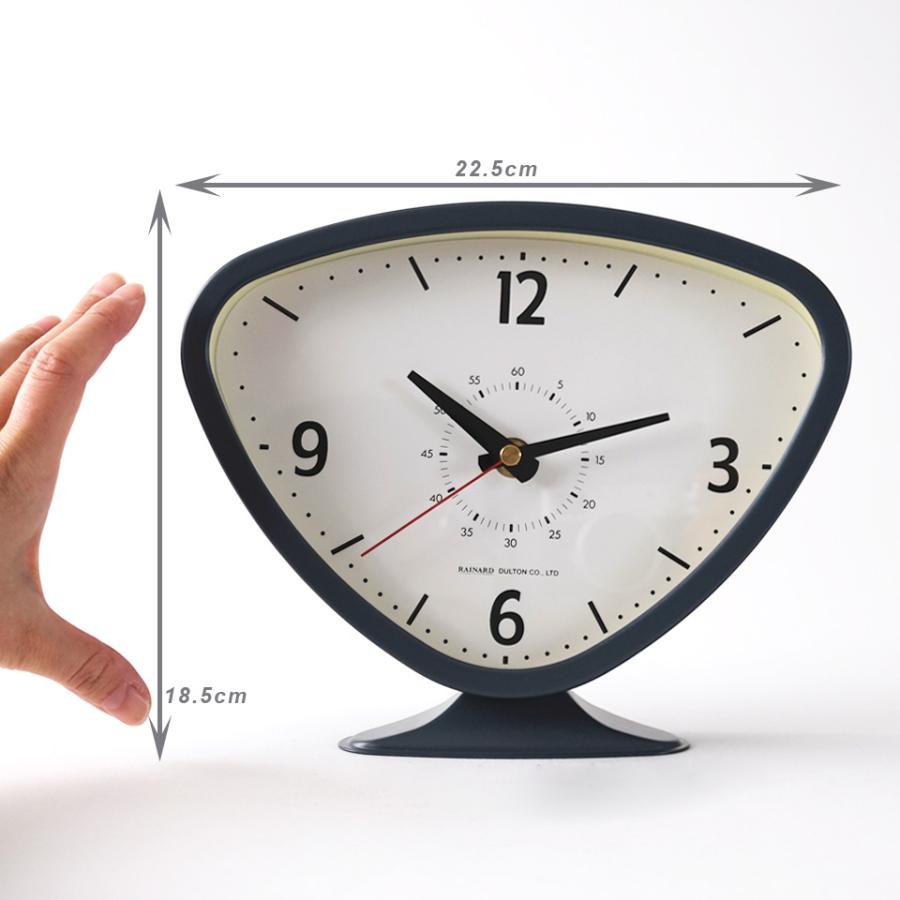 RAINARD TABLE CLOCK【レイナードテーブルクロック】 置き時計 アナログ グレー シンプル レトロ モダン ミッドセンチュリーおしゃれ 新生活 引越祝 ギフト ...