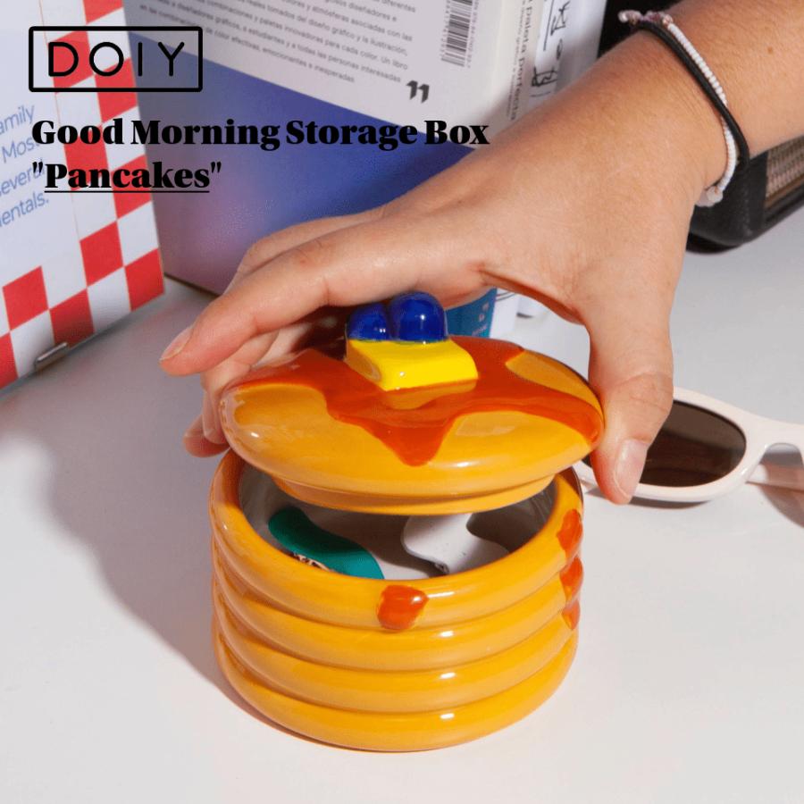 DOIY SWEETIE STORAGE BOX 【パンケーキ】 Pancakes 小物入れ 陶器 収納 かわいい おしゃれ ポップ ケーキ型 ...