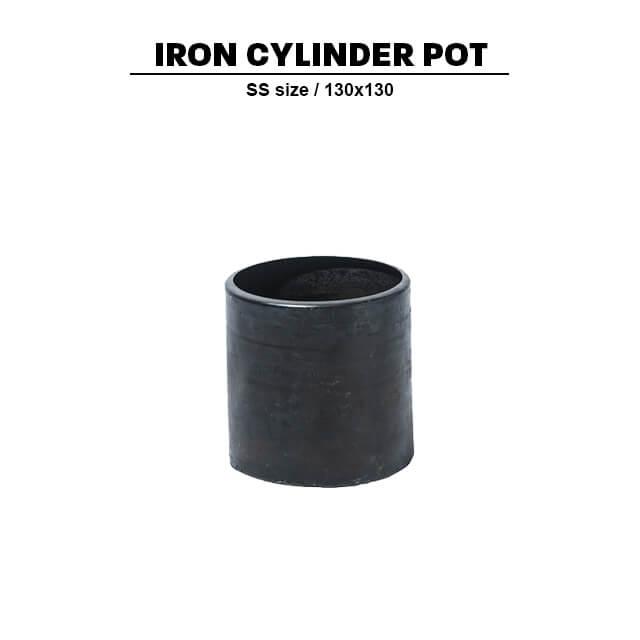 IRON CYLINDER POT【SSサイズ】アイアンシリンダーポット 13x13cm 4号 鉄製 ポットカバー 植木鉢 鉢入れ ...