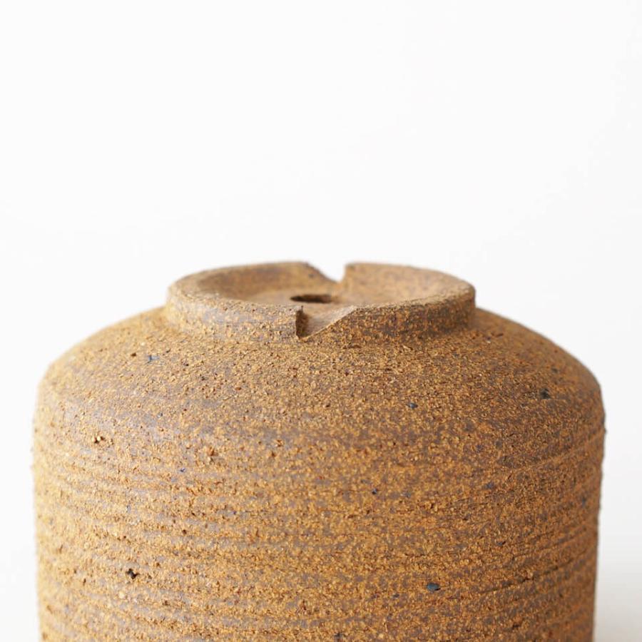美濃焼 MATCHA-POT【 Brown 】ブラウン φ12×H8cm 植木鉢 受皿付 4号 シンプル 陶器 おしゃれ アガベ 素焼き ...