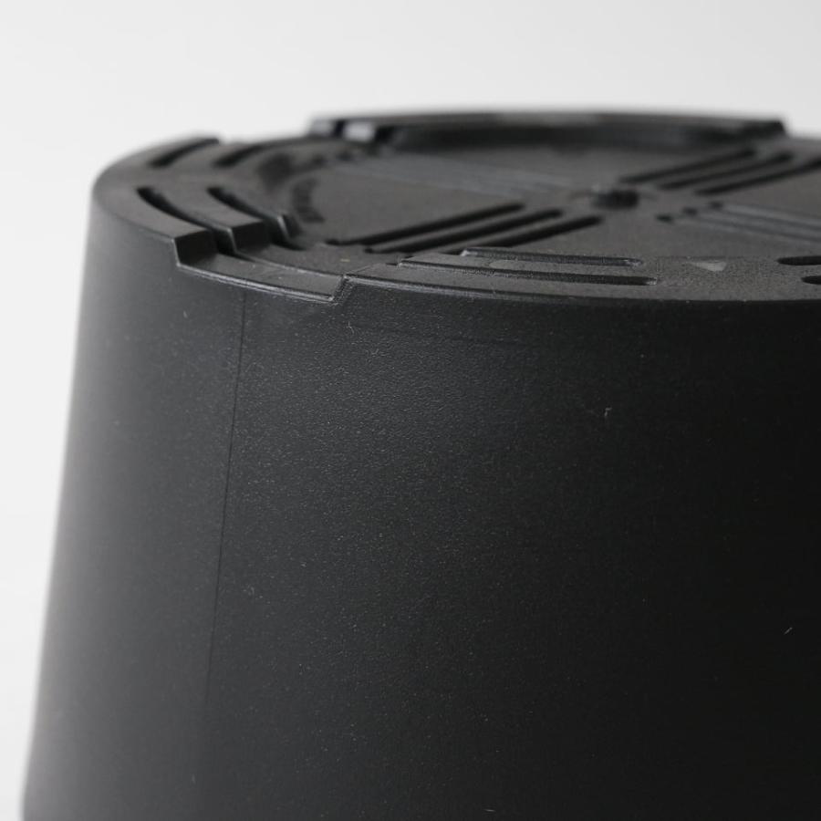 Maceta PlasticPot／BasicLow【Size4】Φ110.5mm×H59.5mm 内径99mm マセタ プラ鉢 植木鉢 黒 マット 艶消し 排水性 おしゃれ 室内 浅鉢 3. ...