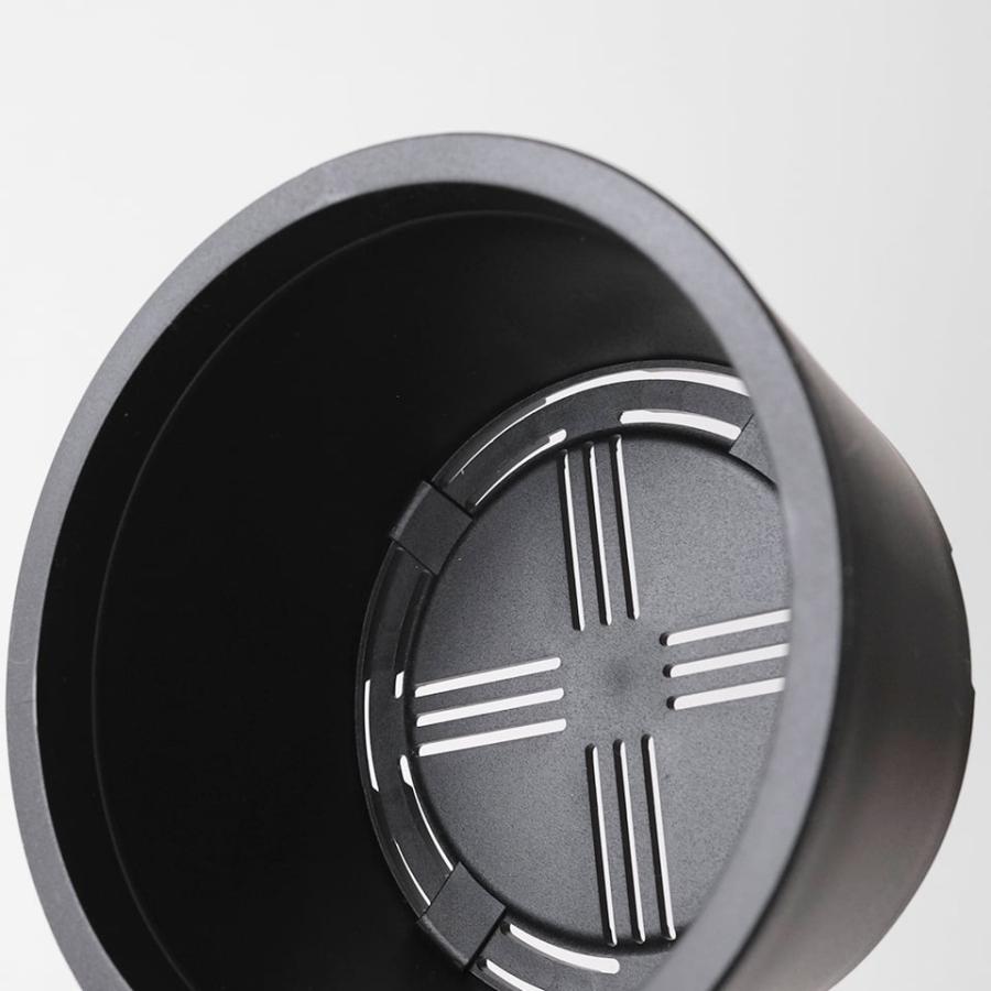 Maceta PlasticPot／BasicLow【Size4】Φ110.5mm×H59.5mm 内径99mm マセタ プラ鉢 植木鉢 黒 マット 艶消し 排水性 おしゃれ 室内 浅鉢 3. ...