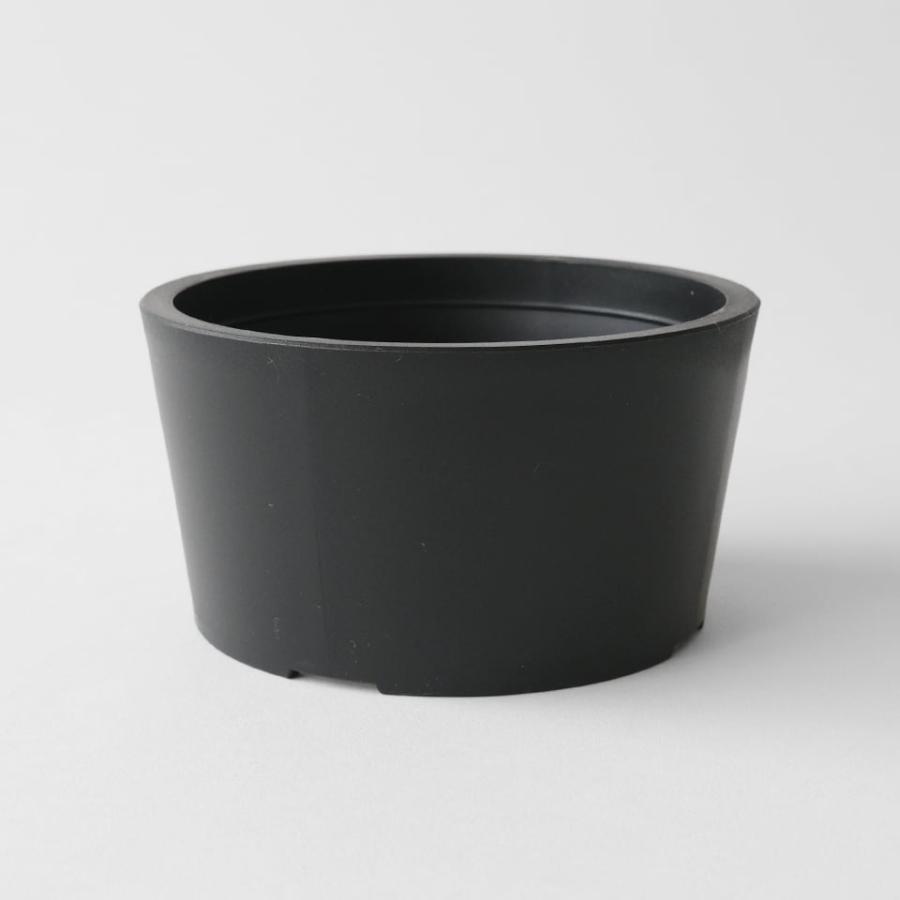 Maceta PlasticPot／BasicLow【Size4】Φ110.5mm×H59.5mm 内径99mm マセタ プラ鉢 植木鉢 黒 マット 艶消し 排水性 おしゃれ 室内 浅鉢 3. ...