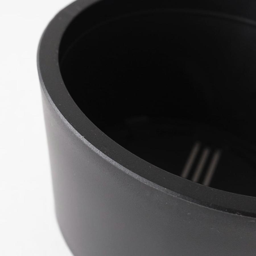 Maceta PlasticPot／BasicLow【Size4】Φ110.5mm×H59.5mm 内径99mm マセタ プラ鉢 植木鉢 黒 マット 艶消し 排水性 おしゃれ 室内 浅鉢 3. ...