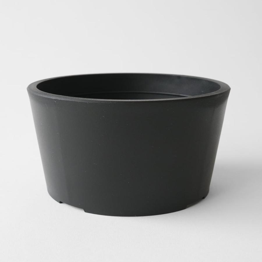 Maceta PlasticPot／BasicLow【Size5】Φ124mm×H66mm 内径111mm マセタ プラ鉢 植木鉢 黒 マット 艶消し 排水性 おしゃれ 室内 浅鉢 4号 実生 ...