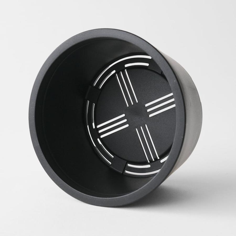 Maceta PlasticPot／BasicLow【Size5】Φ124mm×H66mm 内径111mm マセタ プラ鉢 植木鉢 黒 マット 艶消し 排水性 おしゃれ 室内 浅鉢 4号 実生 ...