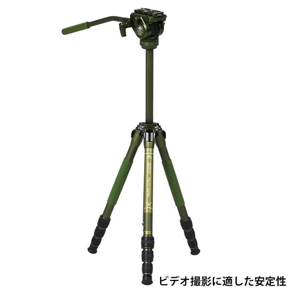 SIRUI CT04+CT5-JP アルミニウム三脚 4段 ビデオ雲台セット グリーン 【送料無料】 : 写真屋さんドットコム - 通販 - Yahoo!ショッピング