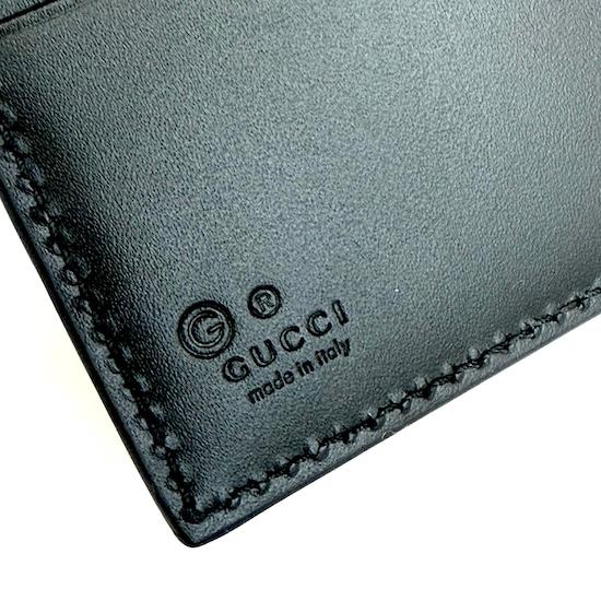GUCCI 最新作! グッチ メンズ 財布 二つ折り ブラック 779841 GUCCI 最新作! グッチ メンズ 財布 二つ折り ブラック 779841