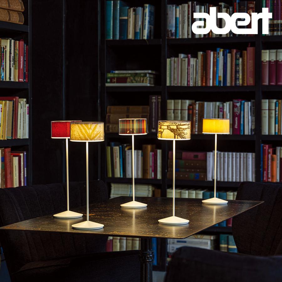Abert テーブルロゴライト＆デコレーションバンド6柄 LOGO LAMP 充電式ポータブルライト 屋外屋内兼用 調光機能付 お庭 テラス ...