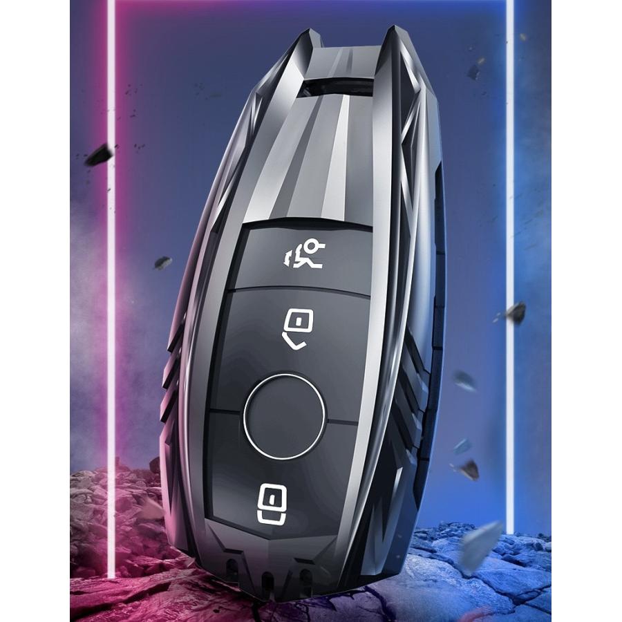 新発売 メルセデス ベンツ Eクラス 高級 亜鉛合金製 スマートキーカバー キーケース BENZ W213 E200 E220d E250 E300 E400 リモコン用 金属 傷防止 ...